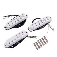 China Alnico 5 Magnet Single Coil Guitar Pickup Set Adjustable Pole-Piece 10kΩ for sale
