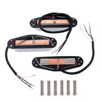 China Alnico 5 Magnet Single Coil Guitar Pickup Set Adjustable Pole-Piece 10kΩ for sale