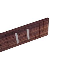 China Rosewood Guitar Fretboard Arycle Inlaided With Trapezoid Fret Markers for sale