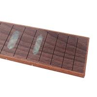 China Satin Finish Rosewood Fret Board Arycle Inlaided With Hexagon Shell Fret Markers for sale