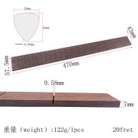China Rosewood Fretboard Without Fret Wire Length 470mm Fingerboard 20 Frets for sale