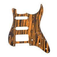 China 3 Ply Electric Guitar Pickguard Zebra 11 Holes Scratch Plate For ST Style Electric Guitar Accessories Parts for sale