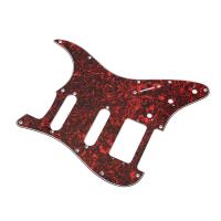 China 3Ply SSH Electric Guitar Pickguard Scratch Plate And Back Plate Set For American ST Style Electric Guitar for sale