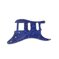 China Blue Pearl Guitar Pickguard Tremolo Spring Cover White Plate Scratch Plate Guitar Parts Accessories for sale