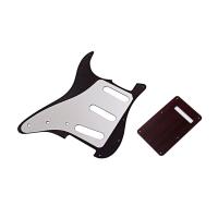 China 11 Holes Rosewood SSS Style Guitar Pickguard Back Plate & Screws For ST Electric Guitar Accessories Parts for sale