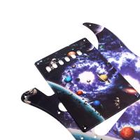 China Planet Pattern 11 Holes 3 Ply Scratch Plate Pickguard Back Plate Screws For ST Style Electric Guitars for sale