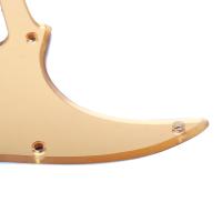 China Mirror Gold SSS guitar Pickguard 11 holes Scratch Plate for USA/Mex STRATOCASTER Strat Electric Guitars for sale