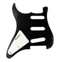 China 3Ply 11-Hole SSS Electric Guitar Pickguard Carved Flower Scratch Plate For ST Style Guitar Accessories Parts for sale