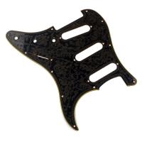China 3Ply 11-Hole SSS Electric Guitar Pickguard Carved Flower Scratch Plate For ST Style Guitar Accessories Parts for sale