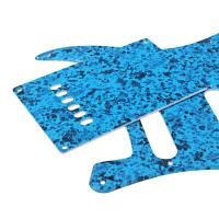 China 3Ply Blue Black Pickguard Scratch Plate SSS PVC Back Plate & Screws For ST Style Strat Electric Guitar Accessories Parts for sale