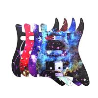 China Multicolor Electric Guitar Pickguard 3 Ply 11 Holes Scratch Plate For Standard FD ST Guitar Accessories for sale