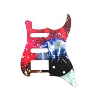 China Multicolor Electric Guitar Pickguard 3 Ply 11 Holes Scratch Plate For Standard FD ST Guitar Accessories for sale