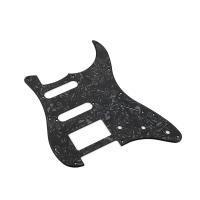China 12 Holes Guitar Pickguard SSH Black Matte Texture Scratch Plate For USA ST Style Guitar Accessories for sale