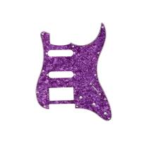 China 3 Ply SSH Electric Guitar Pickguard Pearl Yellow 11 Hole Scratch Plate Fits For ST Guitar Accessories for sale