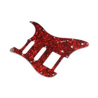 China 3 Ply SSH Electric Guitar Pickguard Pearl Yellow 11 Hole Scratch Plate Fits For ST Guitar Accessories for sale