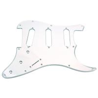 China SSS Silver Mirror Guitar Pickguard 11 Holes Guitar Scratch Plate For Fender US/Mexico Standard Stratocaster Modern Style for sale