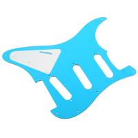 China SSS Silver Mirror Guitar Pickguard 11 Holes Guitar Scratch Plate For Fender US/Mexico Standard Stratocaster Modern Style for sale