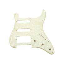 China 3 Ply SSH Guitar Pickguard Cream Pearl Humbucker Scratch Plate For ST Electric Guitars Accessories Parts for sale