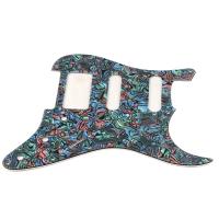 China 3 Ply SSH Guitar Pickguard Cream Pearl Humbucker Scratch Plate For ST Electric Guitars Accessories Parts for sale