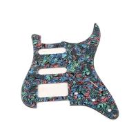China 3 Ply SSH Guitar Pickguard Cream Pearl Humbucker Scratch Plate For ST Electric Guitars Accessories Parts for sale