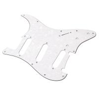 China 3Ply 11-Hole SSS Electric Guitar Pickguard white pearl Scratch Plate for Stratocaster Style Guitar Accessories Parts for sale