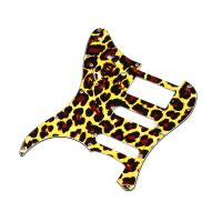 China Guitar Pickguard SSH 11 Holes PVC Leopard print Single Coils Humbucker Scratch Plate For USA ST Style Guitar Accessories for sale