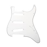 China SSS Electric Guitar Pickguard 3Ply 11-Hole Pearl Red Scratch Plate Fender Stratocaster Style Guitar Accessories Parts for sale