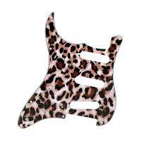 China Snake Leopard Printed Acoustic Guitar Pickguard SSS Scratch Plate For Stratocaster Style Guitar for sale