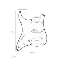 China Snake Leopard Printed Acoustic Guitar Pickguard SSS Scratch Plate For Stratocaster Style Guitar for sale