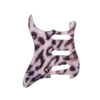 China Snake Leopard Printed Acoustic Guitar Pickguard SSS Scratch Plate For Stratocaster Style Guitar for sale