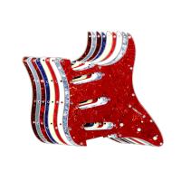 China 3Ply Pearl Colorful Scratch Plate Stratocaster Pick Guards Guitar Spare Parts for sale