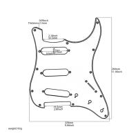 China 3Ply Pearl Colorful Scratch Plate Stratocaster Pick Guards Guitar Spare Parts for sale