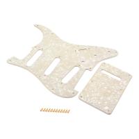 China Standard 4Ply SSS Electric Guitar Pickguard  PVC Pearl Cream Guitar Accessories for sale