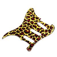 China SSS Acoustic Guitar Pickguard Leopard Print Scratch Plate For Stratocaster Style Guitar for sale