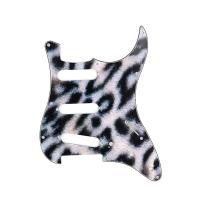 China SSS Acoustic Guitar Pickguard Leopard Print Scratch Plate For Stratocaster Style Guitar for sale