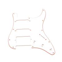 China Stratocaster Style Electric Guitar Pickguard ST 3Ply 11-Hole Scratch Plate Cream Pearl PVC for sale