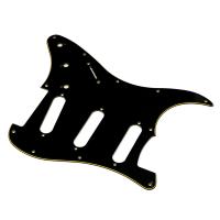 China Stratocaster Style Electric Guitar Pickguard ST 3Ply 11-Hole Scratch Plate Cream Pearl PVC for sale