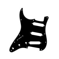 China Stratocaster Style Electric Guitar Pickguard ST 3Ply 11-Hole Scratch Plate Cream Pearl PVC for sale