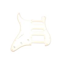 China Stratocaster Style Electric Guitar Pickguard ST 3Ply 11-Hole Scratch Plate Cream Pearl PVC for sale