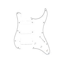 China 11 Holes Electric Guitar Pickguard White Scratch Plate For FD ST Style Guitar Accessories for sale