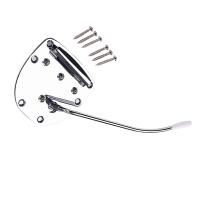 China Chrome Guitar Tremolo Bridge Tailpiece For Mustang Jazzmaster Guitar Repaclement Guitar Bridge for sale