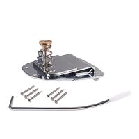 China Chrome Guitar Tremolo Bridge Tailpiece For Mustang Jazzmaster Guitar Repaclement Guitar Bridge for sale