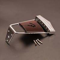 China 6 Strings Vintage Jazz Guitar Bridge Tailpiece For Electric Guitar Replacement Parts Metal Rosewood With Mounting Screws for sale