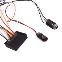 China 3 Band Equalizer EQ Preamp Circuit Bass Guitar Tone Control Wiring Harness and JP Pickup Set for Active Bass Pickup for sale