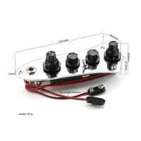 China Jazz Base Control Plate Guitar Bass Control Plate Devices Bass Circuit Control Board Wired Switch Bass Accessories for sale