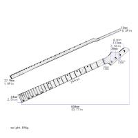 China C Shape Jazz Bass Guitar Neck With 24 Frets Durable Maple Wood Fretboard for sale