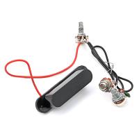 China Metal Single Coil Mandolin Pickup Black Cover With 8~9K DC Resistance for sale