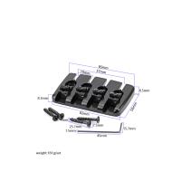 China 4 Strings Fixed Bass Bridge With Screws Wrench Top Load Tailpiece For For Electric Bass Guitar for sale