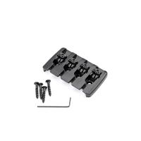 China 4 Strings Fixed Bass Bridge With Screws Wrench Top Load Tailpiece For For Electric Bass Guitar for sale