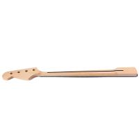 China Bass Guitar Neck Maple 21 Frets With White Dot Inlay 34.33 Inch Replacement Guitar Neck for sale